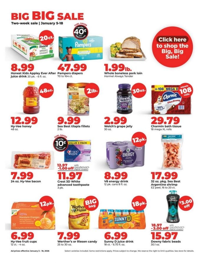 Hy-Vee Weekly Ad Jan 12 – Jan 18, 2026