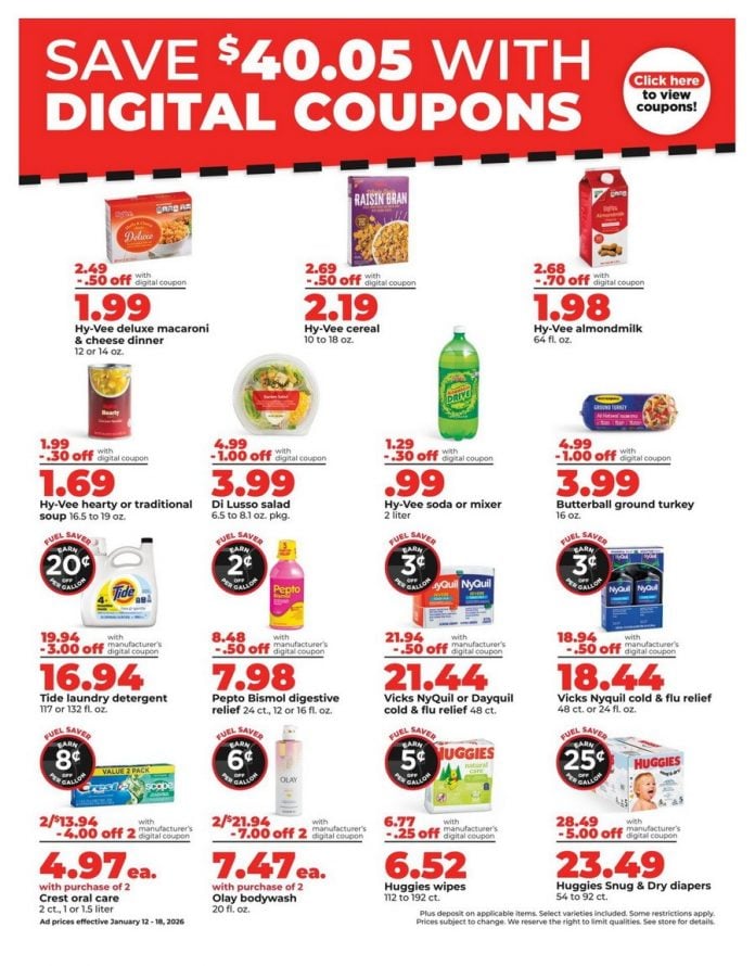 Hy-Vee Weekly Ad Jan 12 – Jan 18, 2026