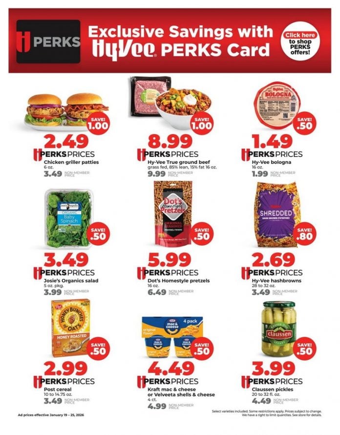 Hy-Vee Weekly Ad Jan 19 – Jan 25, 2026
