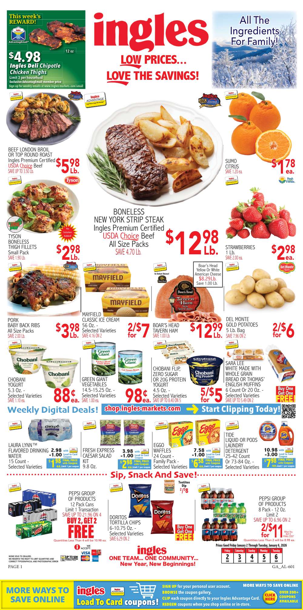 Ingles Weekly Ad Jan 02 – Jan 06, 2026