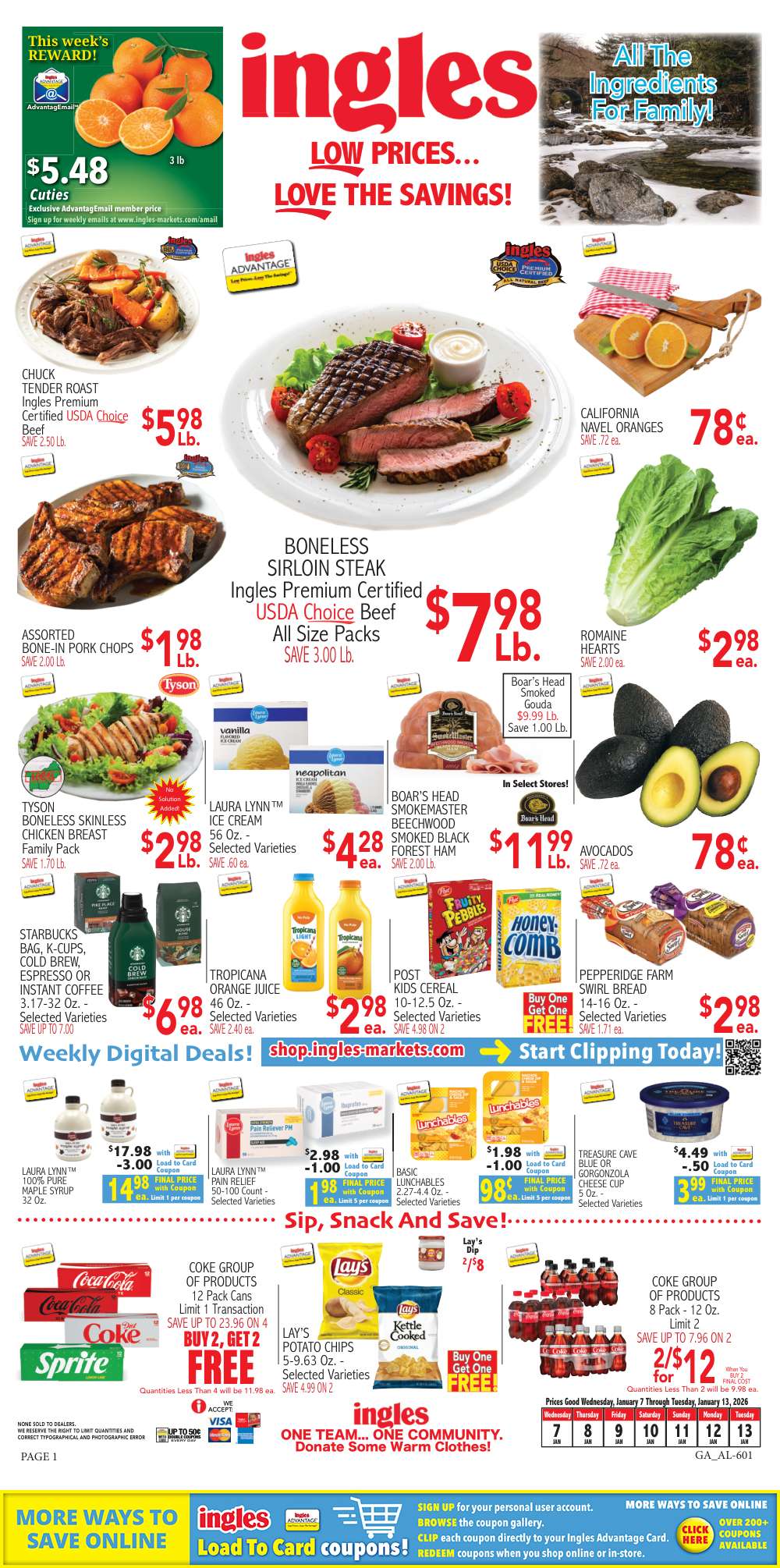 Ingles Weekly Ad Jan 07 – Jan 13, 2026