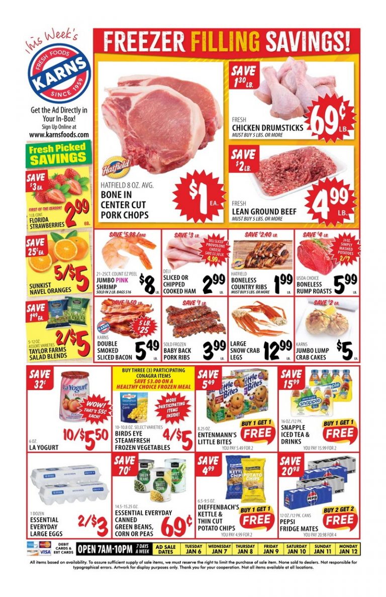 Karns Quality Foods Weekly Ad Jan 06 – Jan 12, 2026