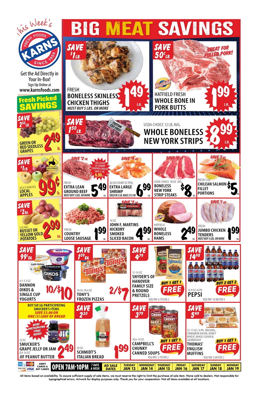 Karns Quality Foods Weekly Ad Jan 13 – Jan 19, 2026