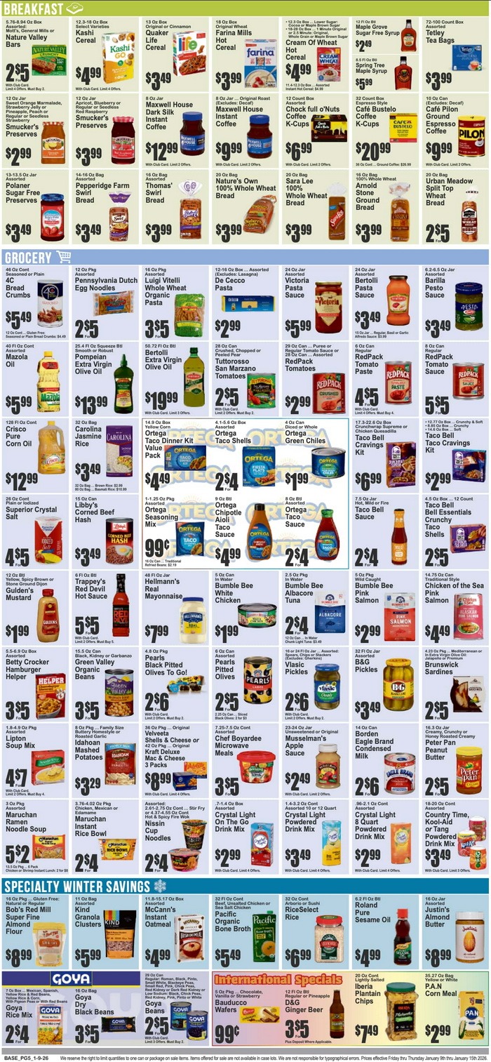 Key Food Weekly Ad Jan 09 – Jan 15, 2026