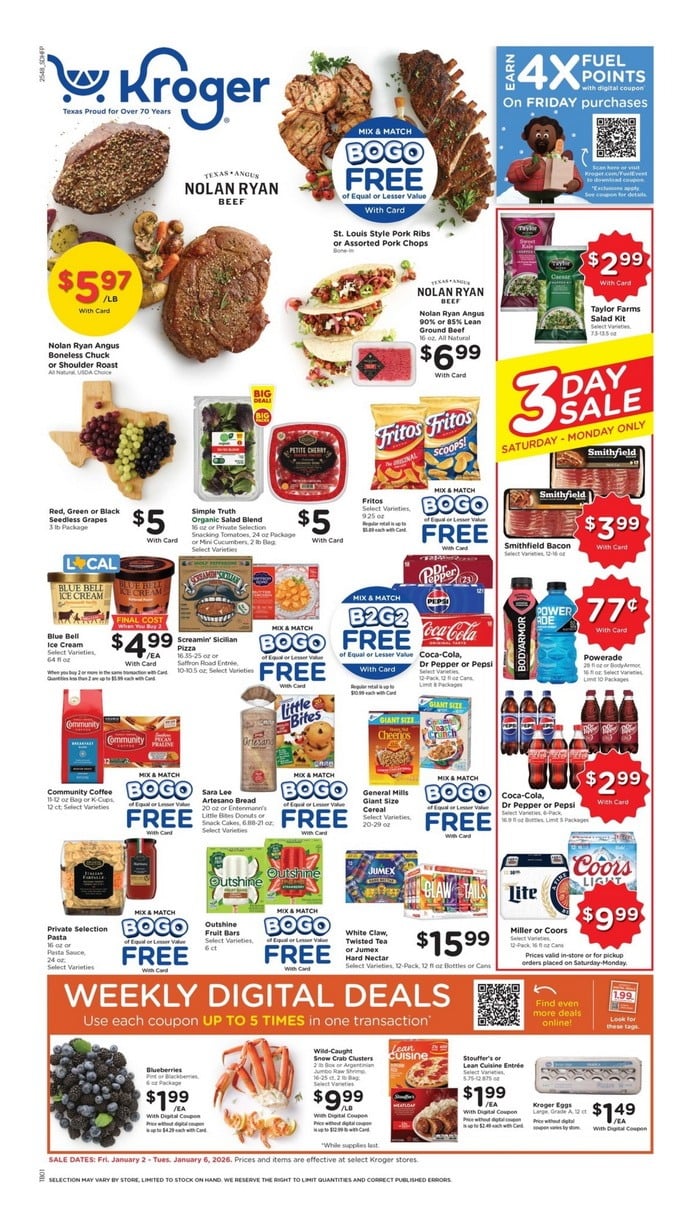 Kroger Weekly Ad Jan 02 – Jan 06, 2026