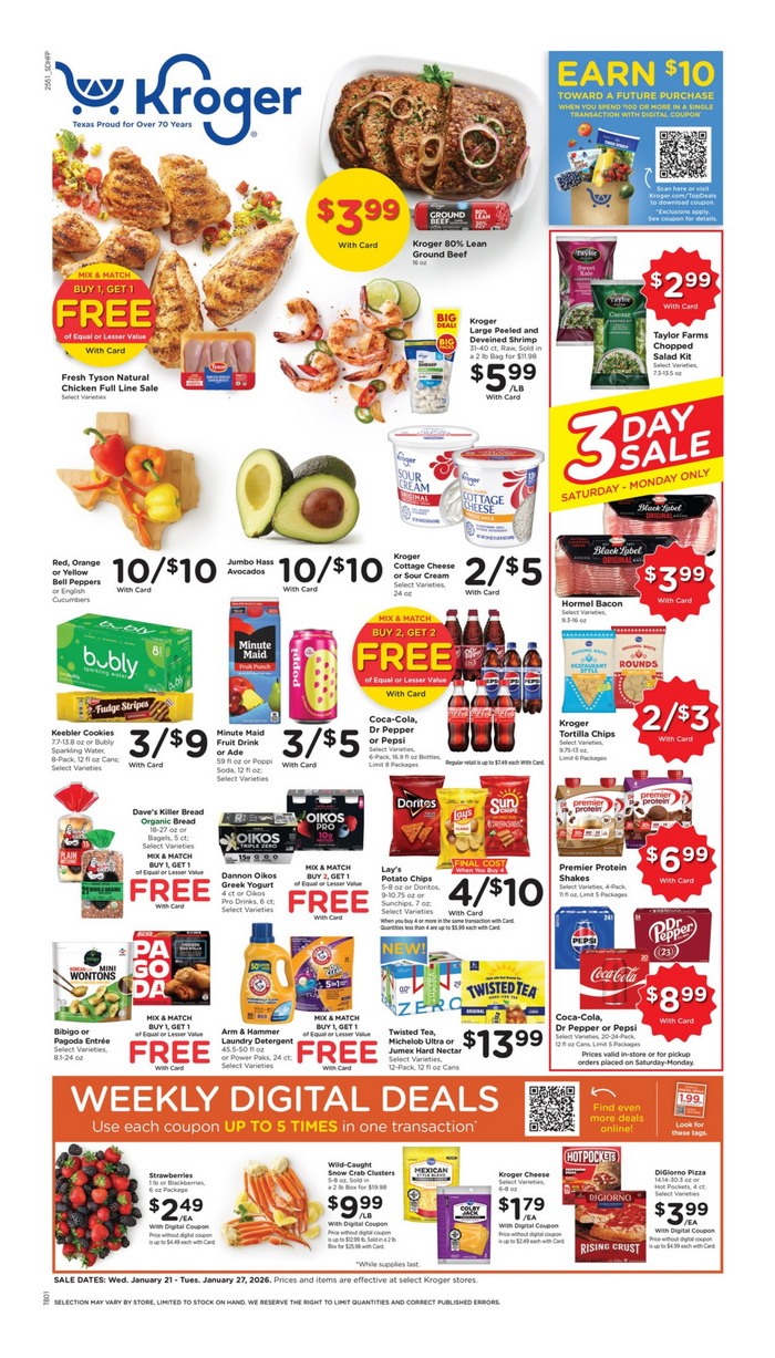 Kroger Weekly Ad Jan 21 – Jan 27, 2026 (Valentine's Day Promotion Included)