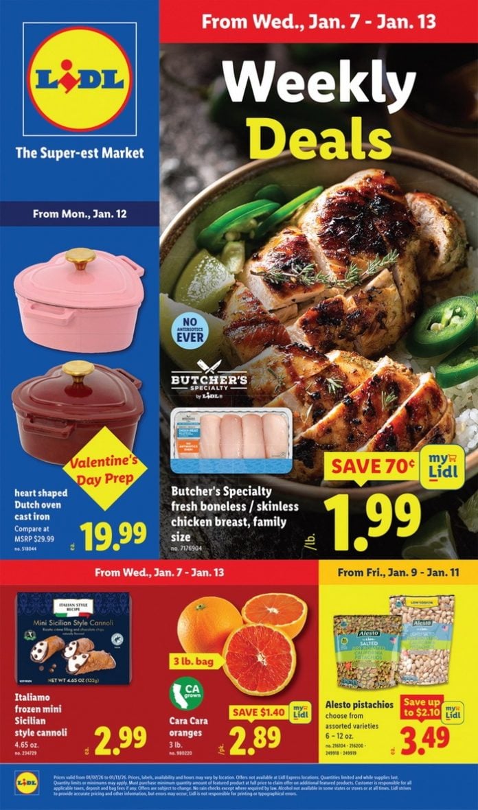 Lidl Weekly Ad Jan 07 – Jan 13, 2026 (Valentine's Day Promotion Included)