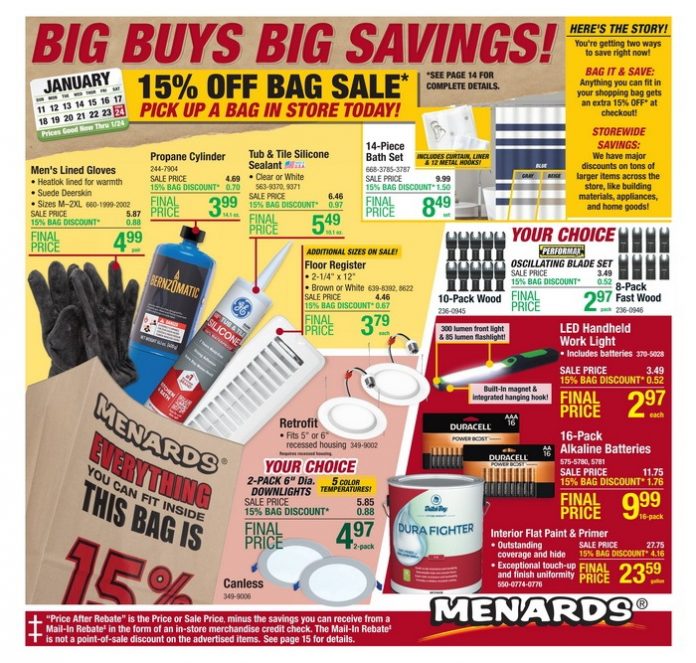 Menards Weekly Ad Jan 11 – Jan 24, 2026