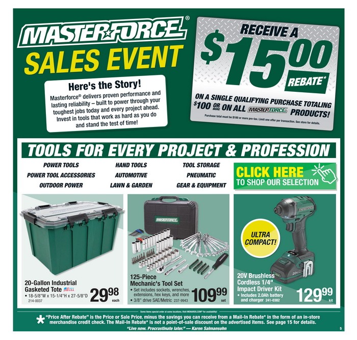 Menards Weekly Ad Jan 25 – Feb 08, 2026
