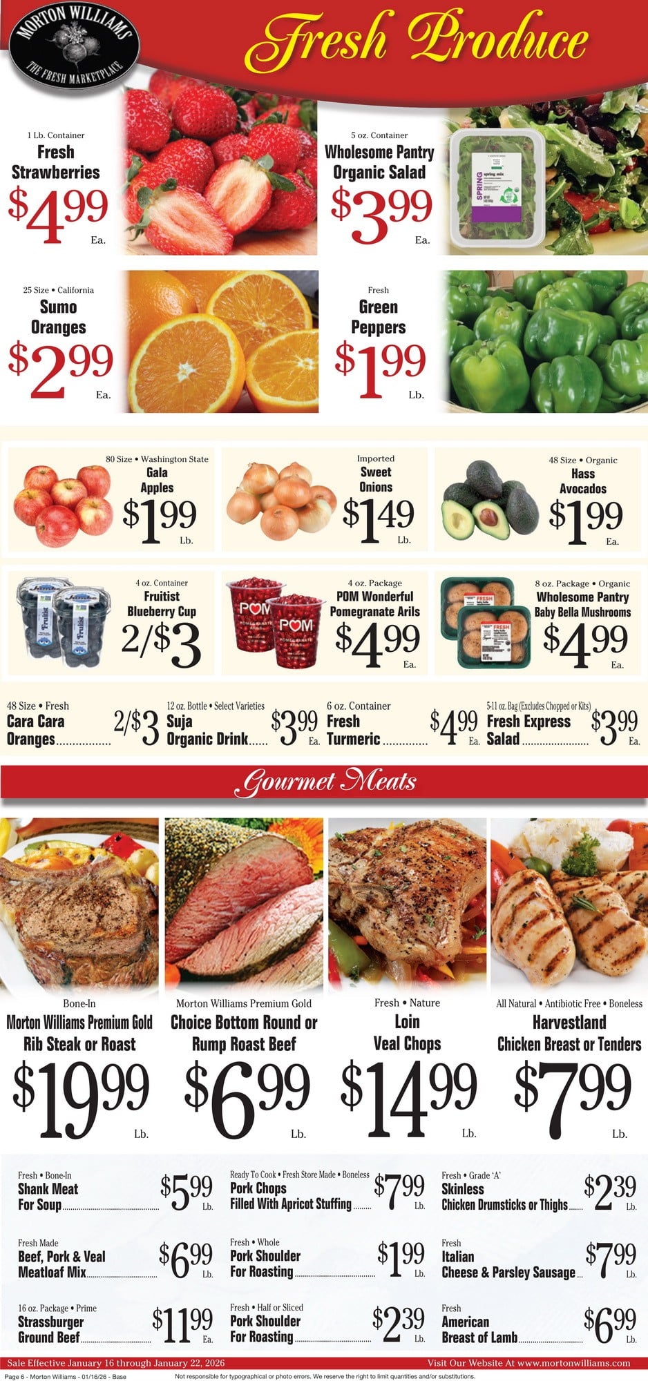 Morton Williams Weekly Ad Jan 16 – Jan 22, 2026