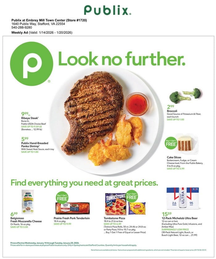 Publix Weekly Ad Jan 14 – Jan 20, 2026