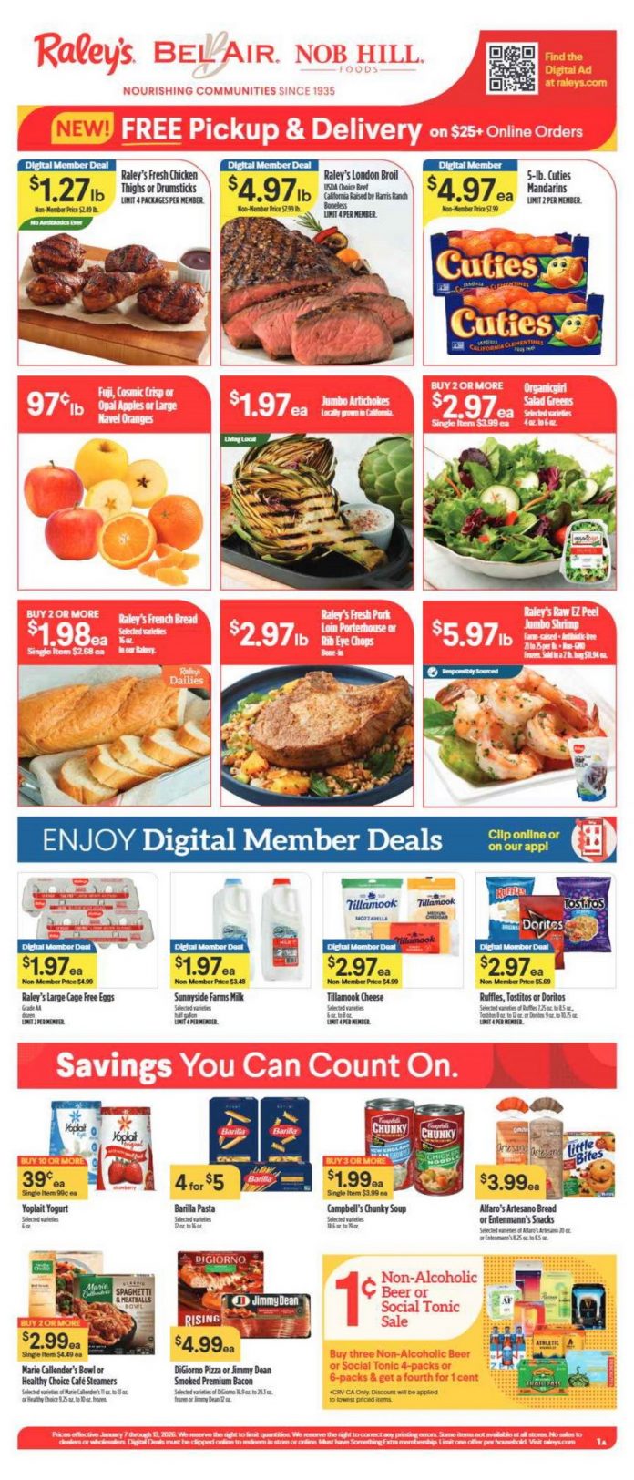 Raley's Supermarkets Weekly Ad Jan 07 – Jan 13, 2026