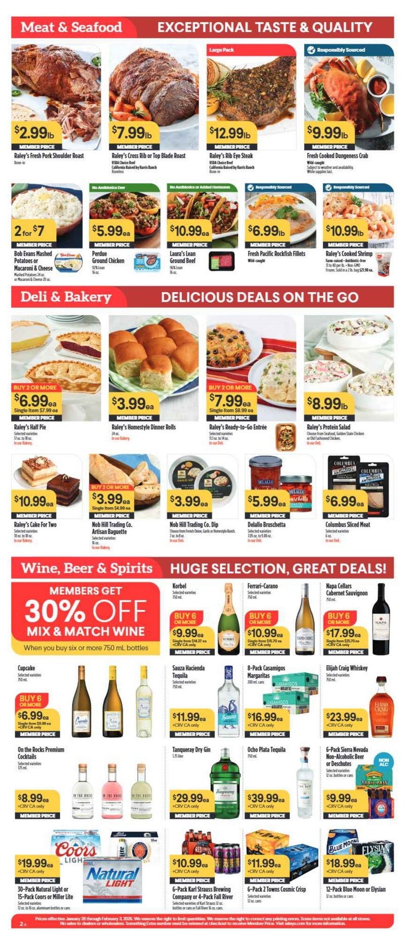 Raley's Supermarkets Weekly Ad Jan 28 – Feb 03, 2026