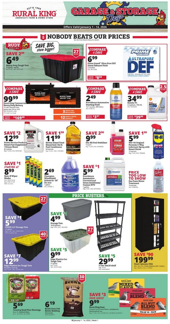 Rural King Weekly Ad Jan 01 – Jan 14, 2026