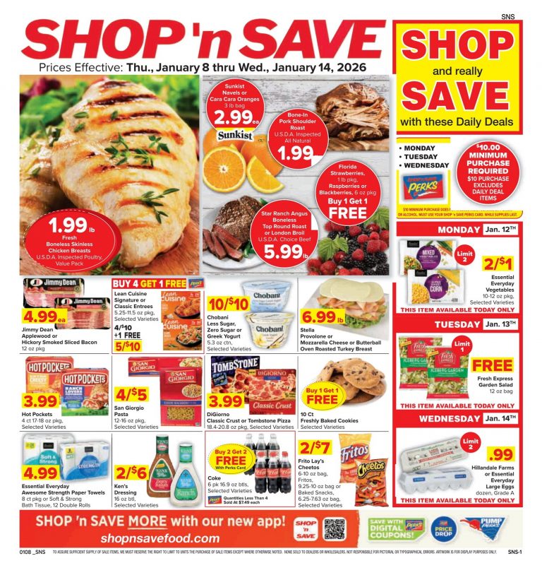 SHOP 'n SAVE Weekly Ad Jan 08 – Jan 14, 2026