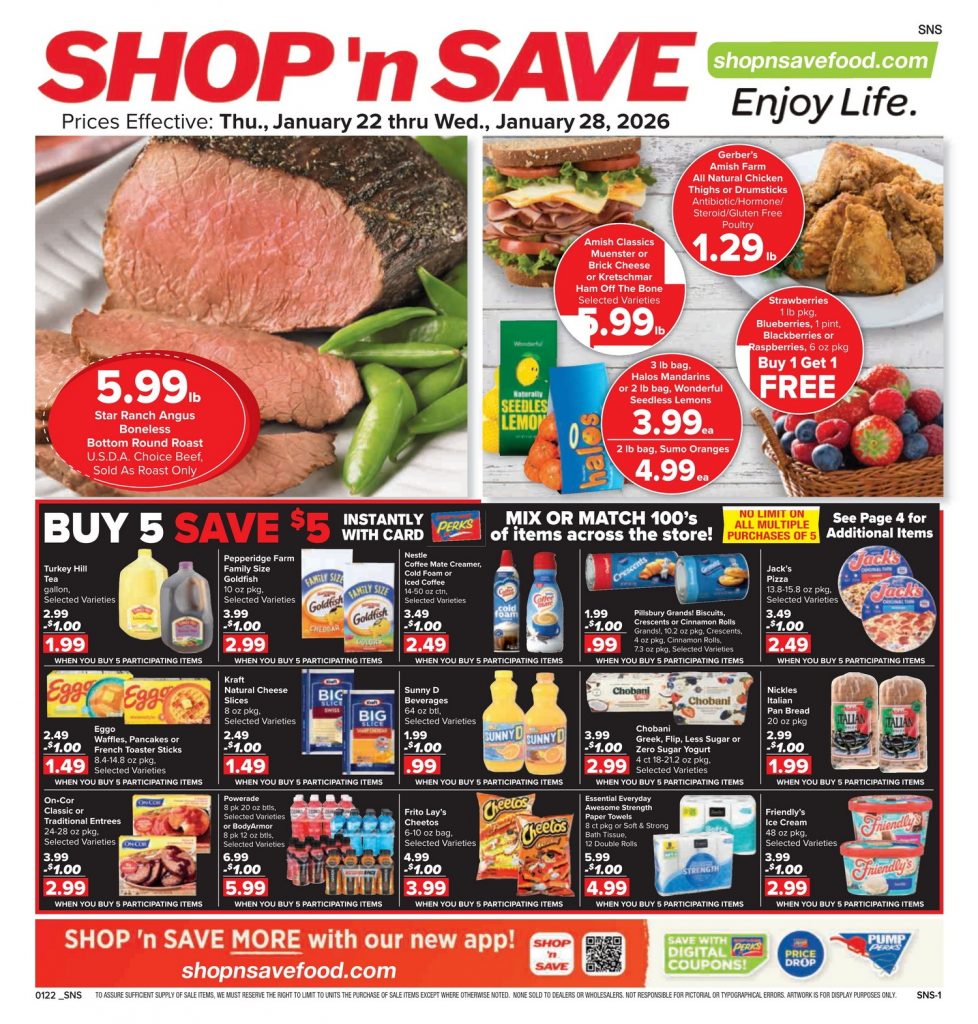 SHOP 'n SAVE Weekly Ad Jan 22 – Jan 28, 2026
