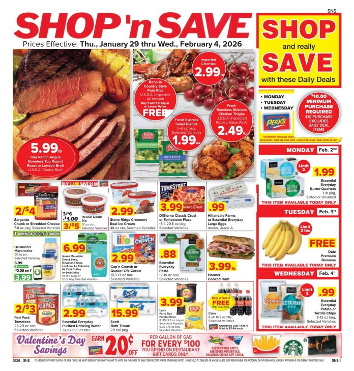 SHOP 'n SAVE Weekly Ad Jan 29 – Feb 04, 2026