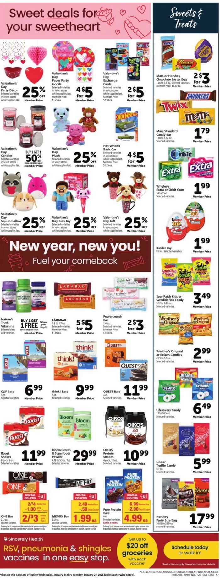 Safeway Weekly Ad Jan 14 – Jan 20, 2026