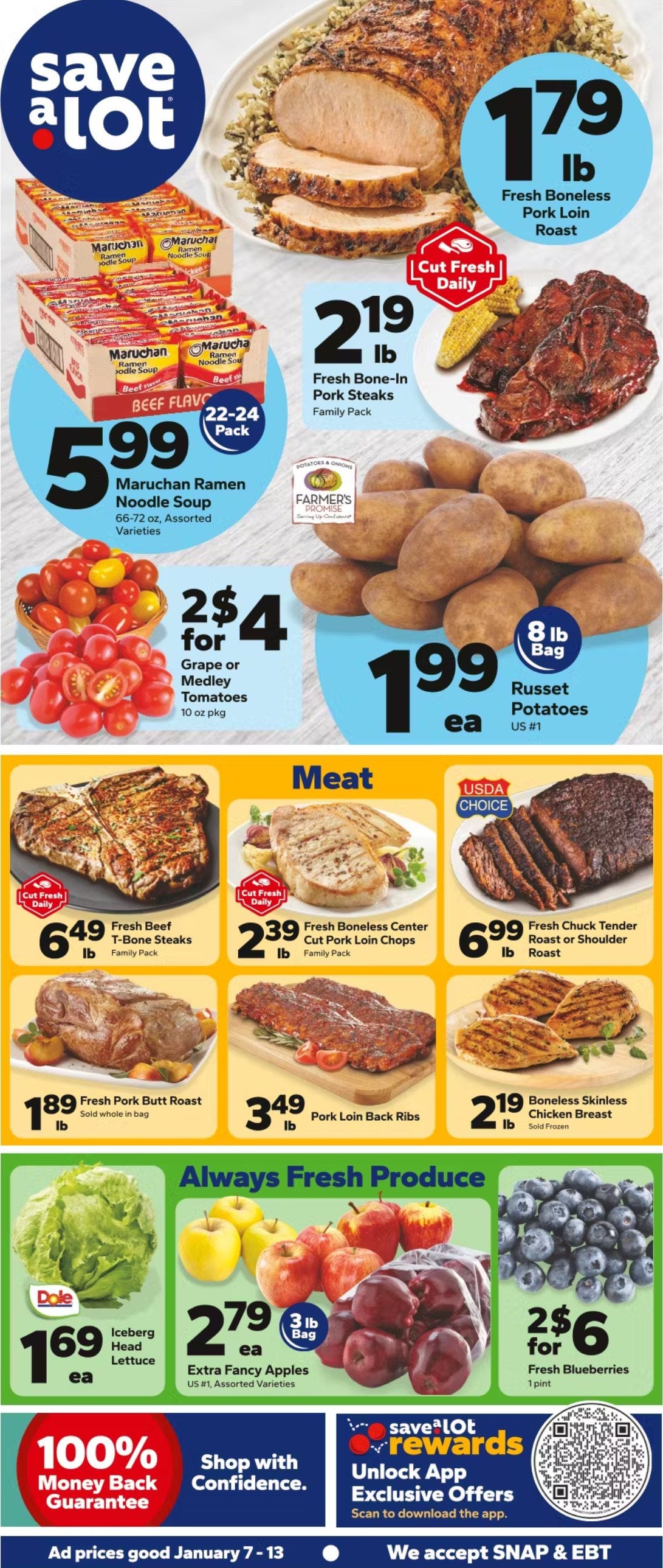 Save A Lot Weekly Ad Jan 07 – Jan 13, 2026