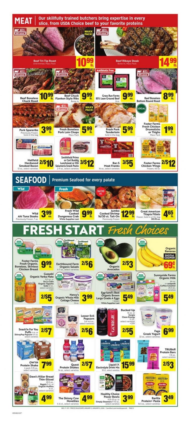 Save Mart Supermarkets Weekly Ad Jan 02 – Jan 06, 2026