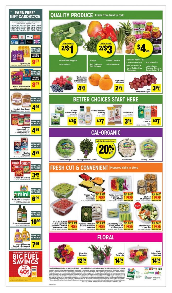 Save Mart Supermarkets Weekly Ad Jan 02 – Jan 06, 2026