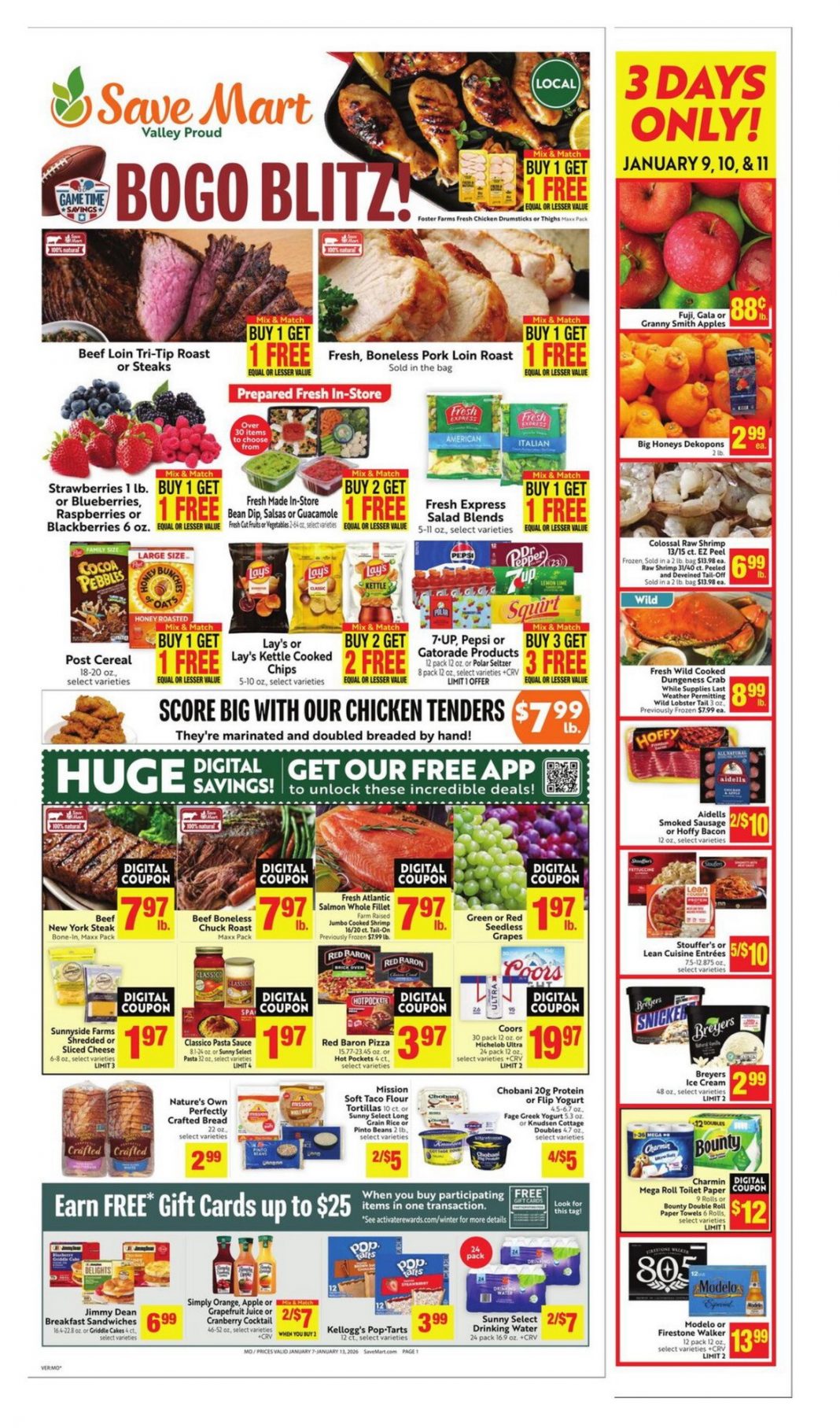 Save Mart Supermarkets Weekly Ad Jan 07 – Jan 13, 2026
