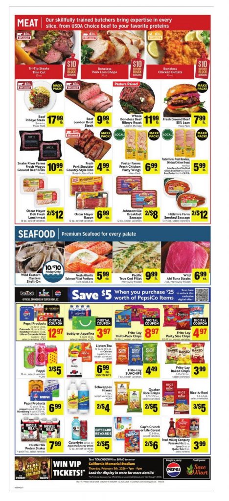 Save Mart Supermarkets Weekly Ad Jan 07 – Jan 13, 2026