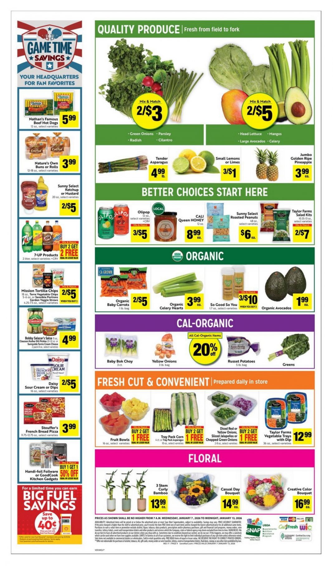 Save Mart Supermarkets Weekly Ad Jan 07 – Jan 13, 2026