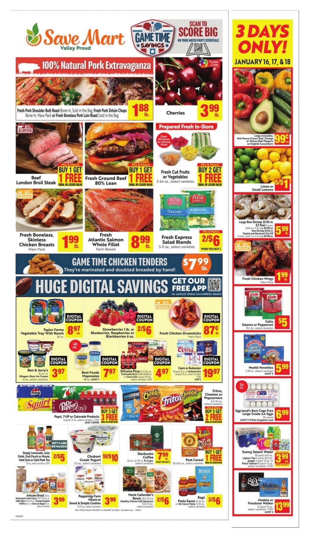 Save Mart Supermarkets Weekly Ad Jan 14 – Jan 20, 2026