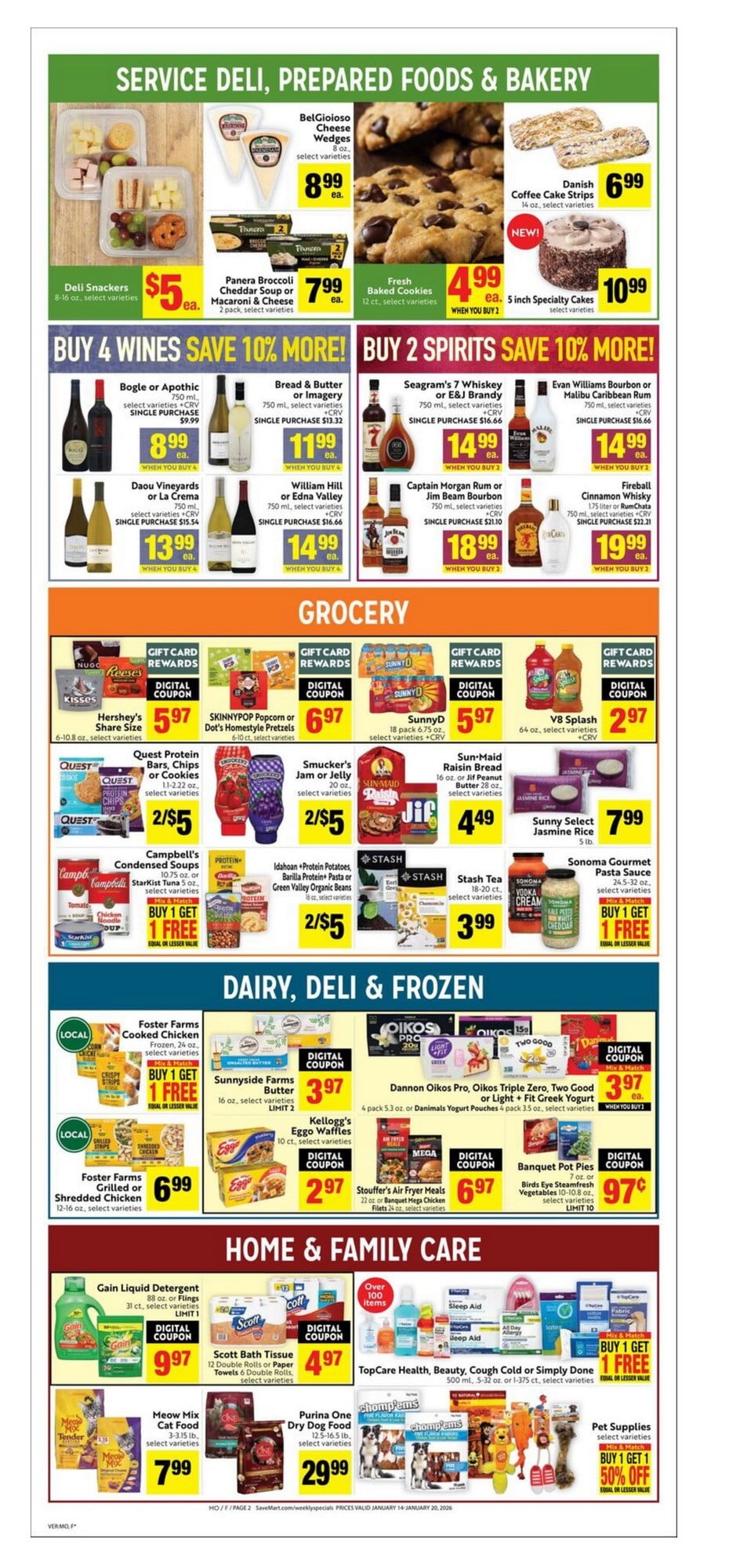 Save Mart Supermarkets Weekly Ad Jan 14 – Jan 20, 2026