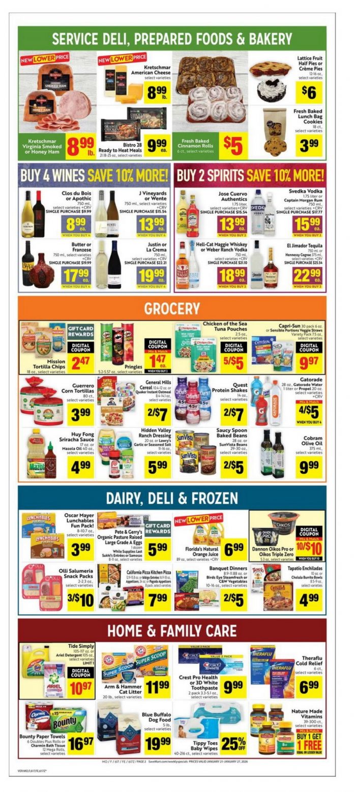 Save Mart Supermarkets Weekly Ad Jan 21 – Jan 27, 2026
