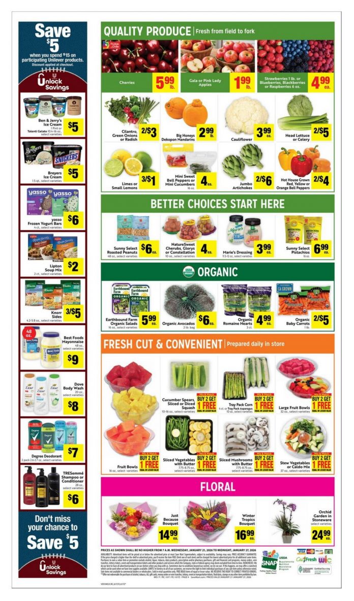 Save Mart Supermarkets Weekly Ad Jan 21 – Jan 27, 2026