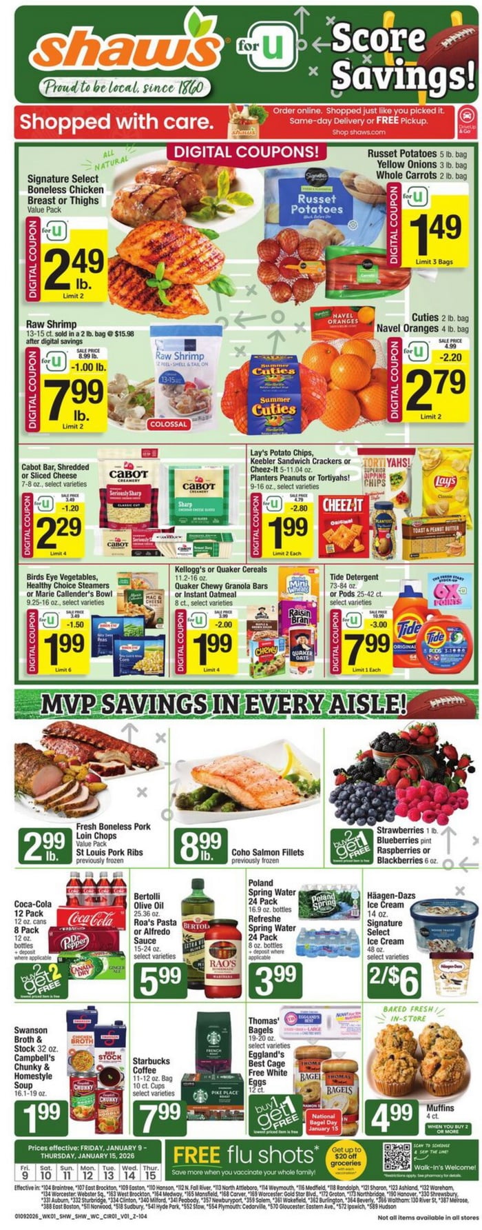 Shaw's Weekly Ad Jan 09 – Jan 15, 2026