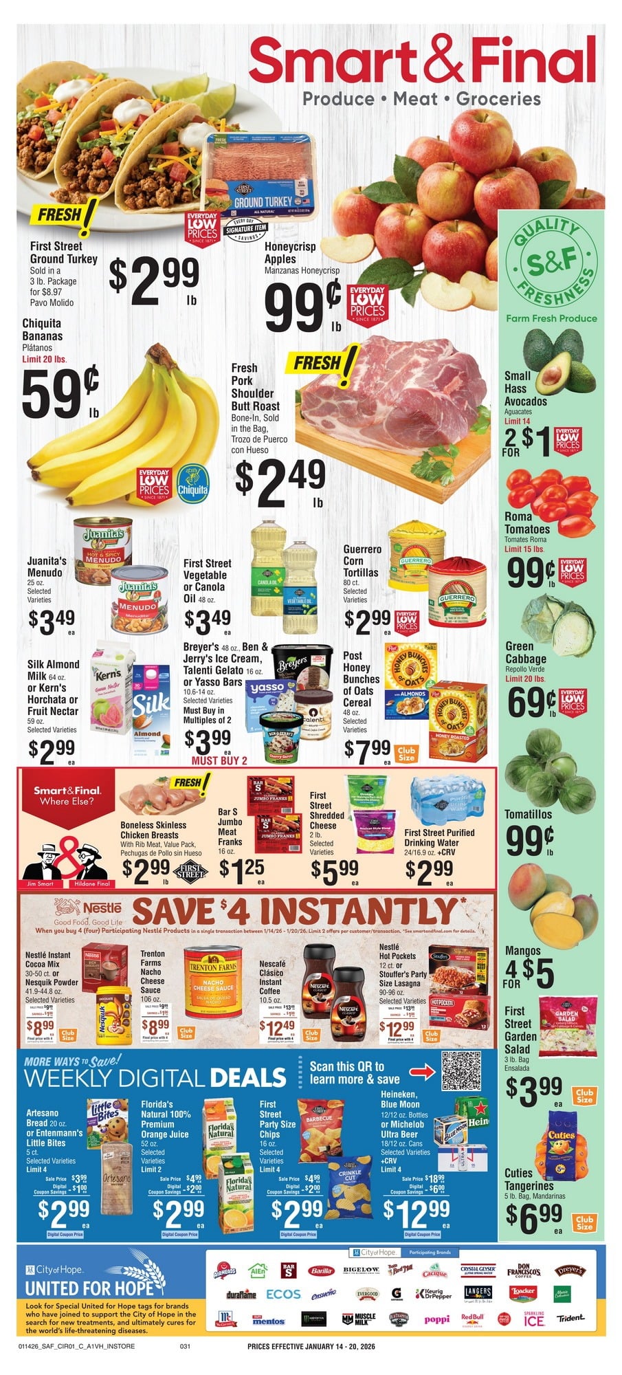 Smart & Final Weekly Ad Jan 14 – Jan 20, 2026