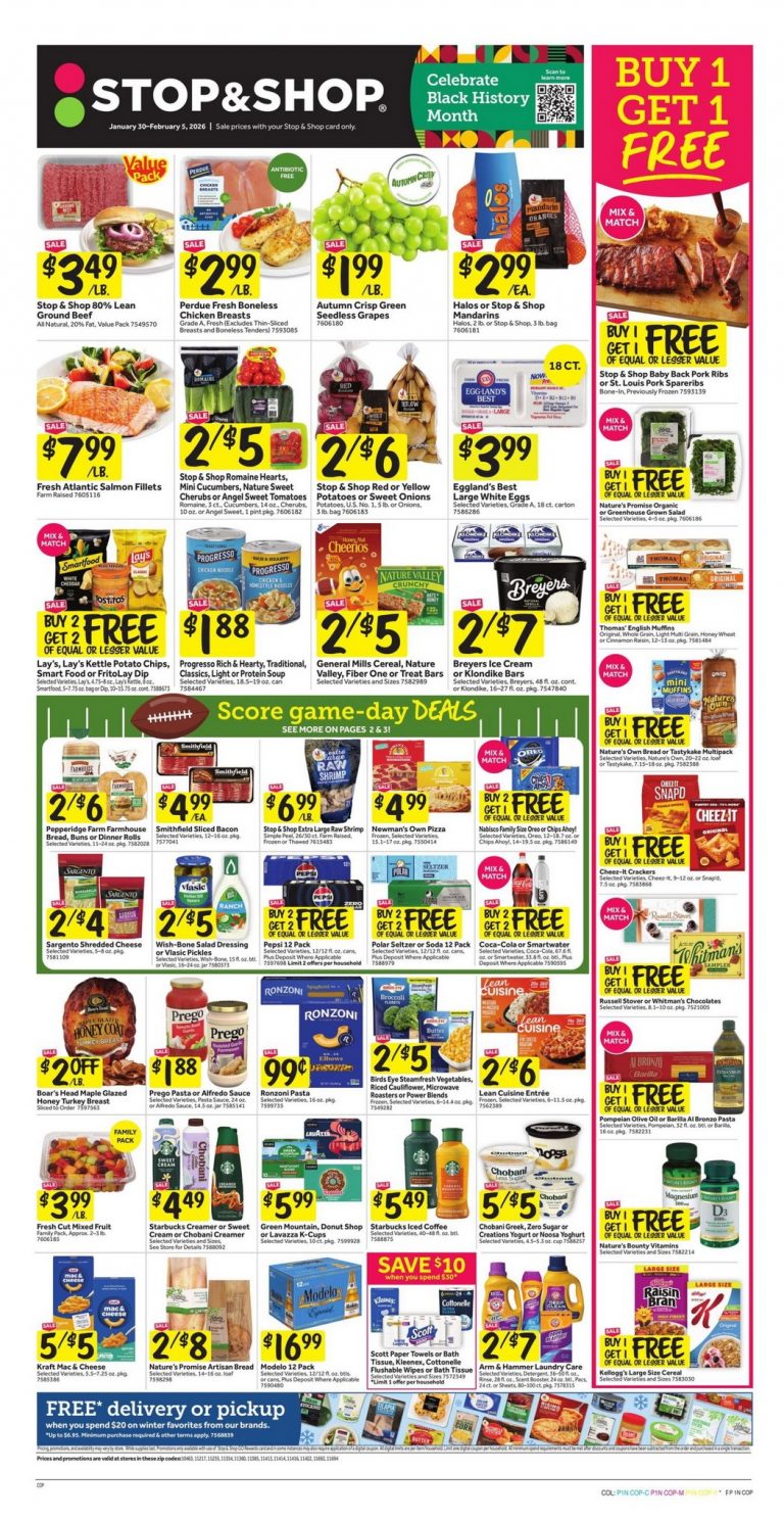 Stop & Shop Weekly Ad Jan 30 – Feb 05, 2026