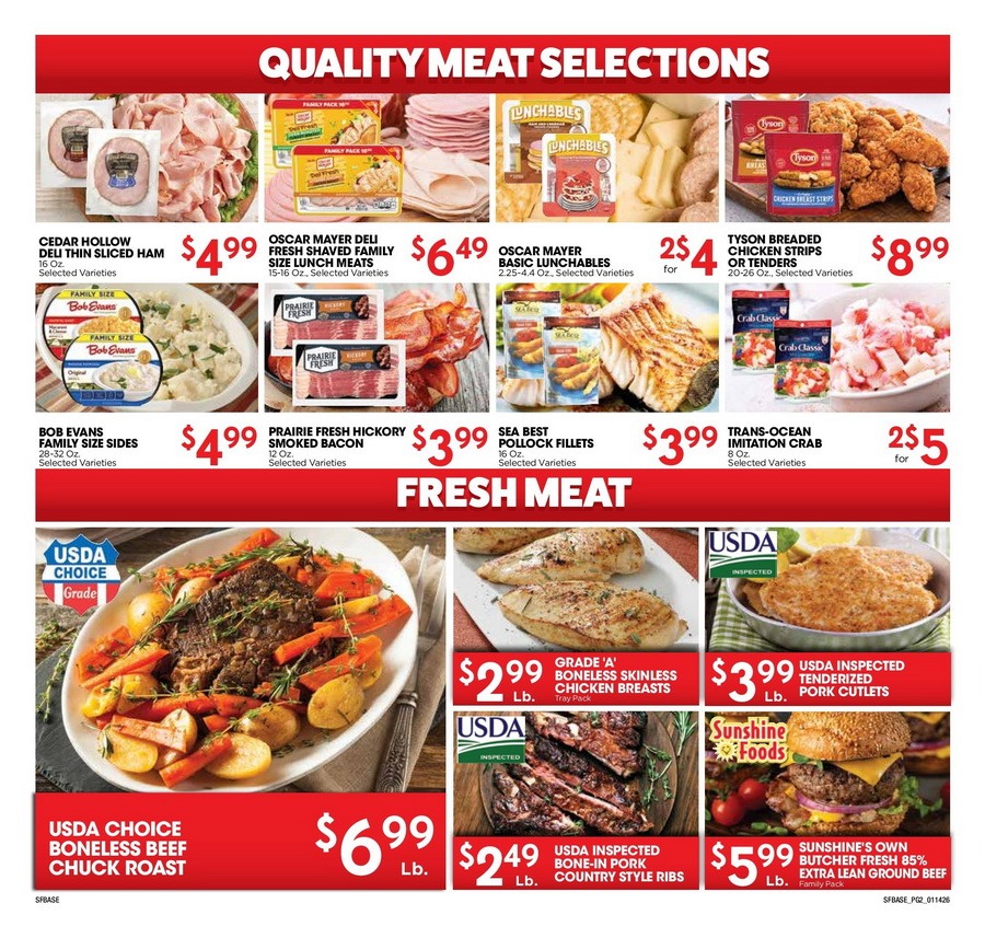 Sunshine Foods Weekly Ad Jan 14 – Jan 20, 2026