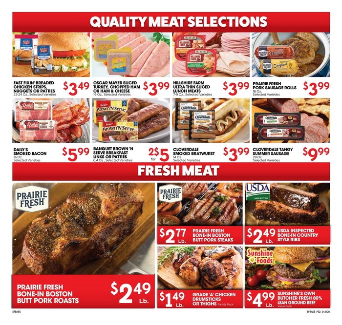 Sunshine Foods Weekly Ad Jan 21 – Jan 27, 2026