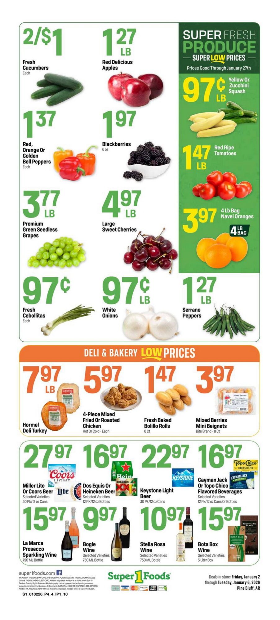 Super 1 Foods Weekly Ad Jan 02 – Jan 06, 2026