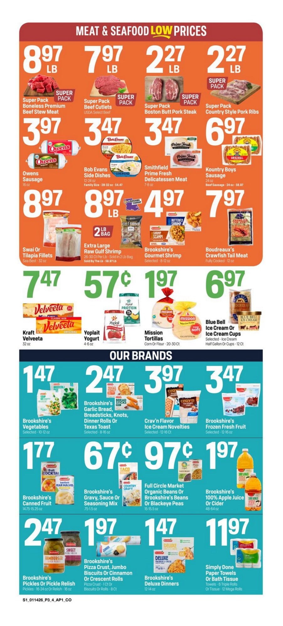 Super 1 Foods Weekly Ad Jan 14 – Jan 20, 2026