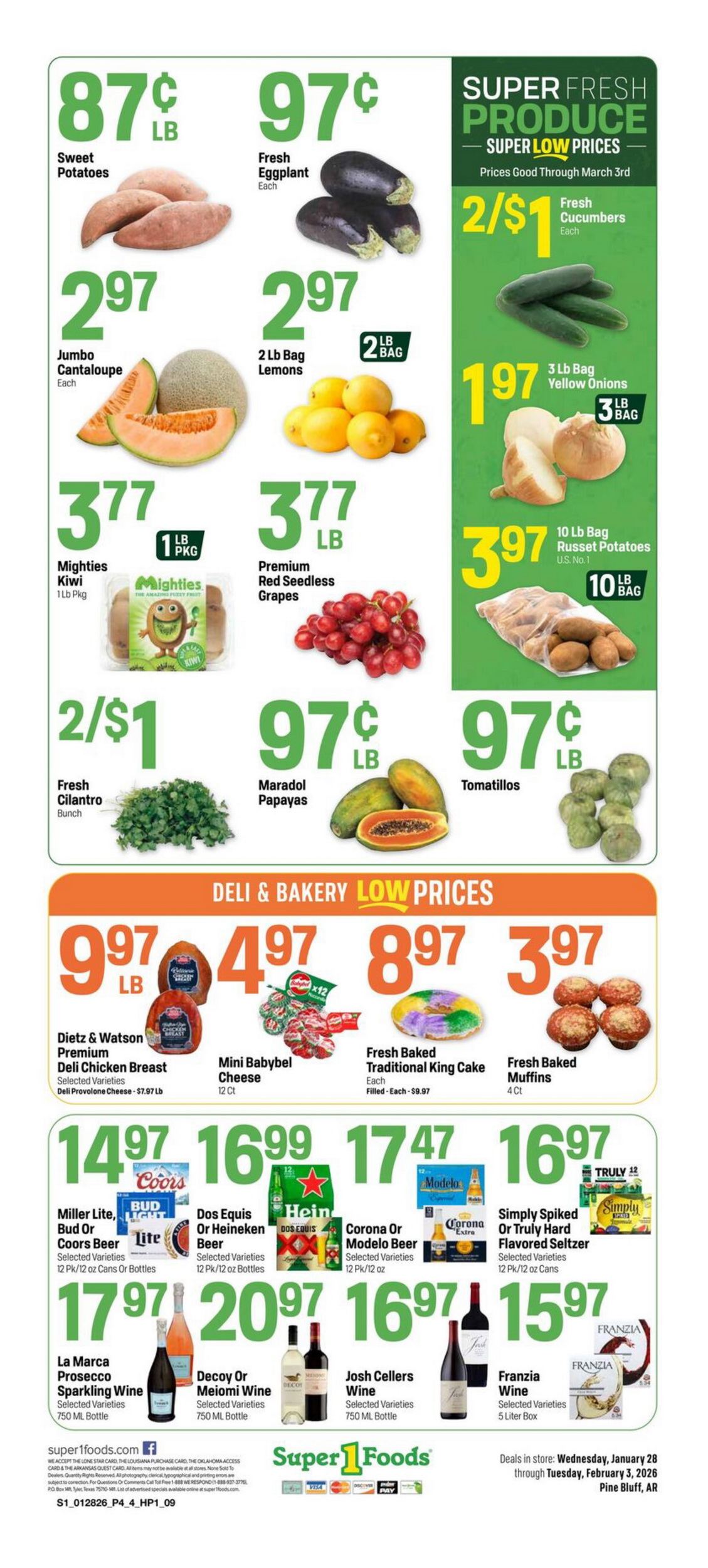 Super 1 Foods Weekly Ad Jan 28 – Feb 03, 2026