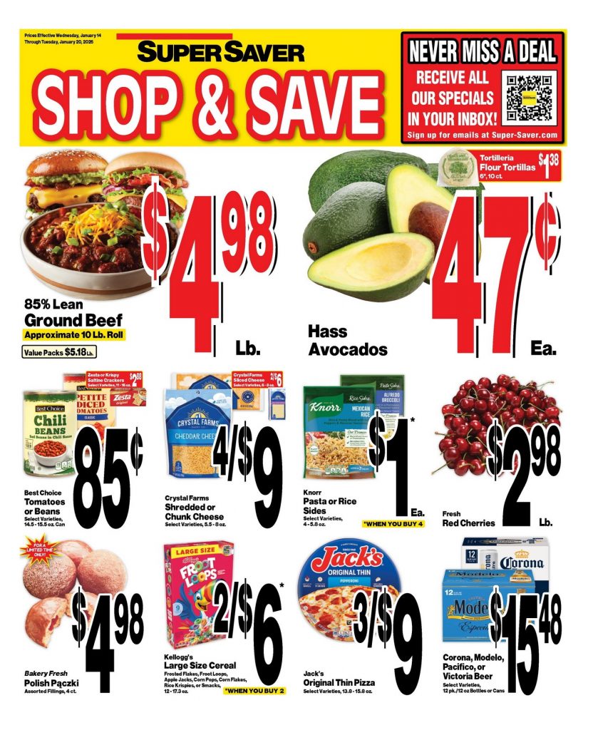 Super Saver Weekly Ad Jan 14 – Jan 20, 2026
