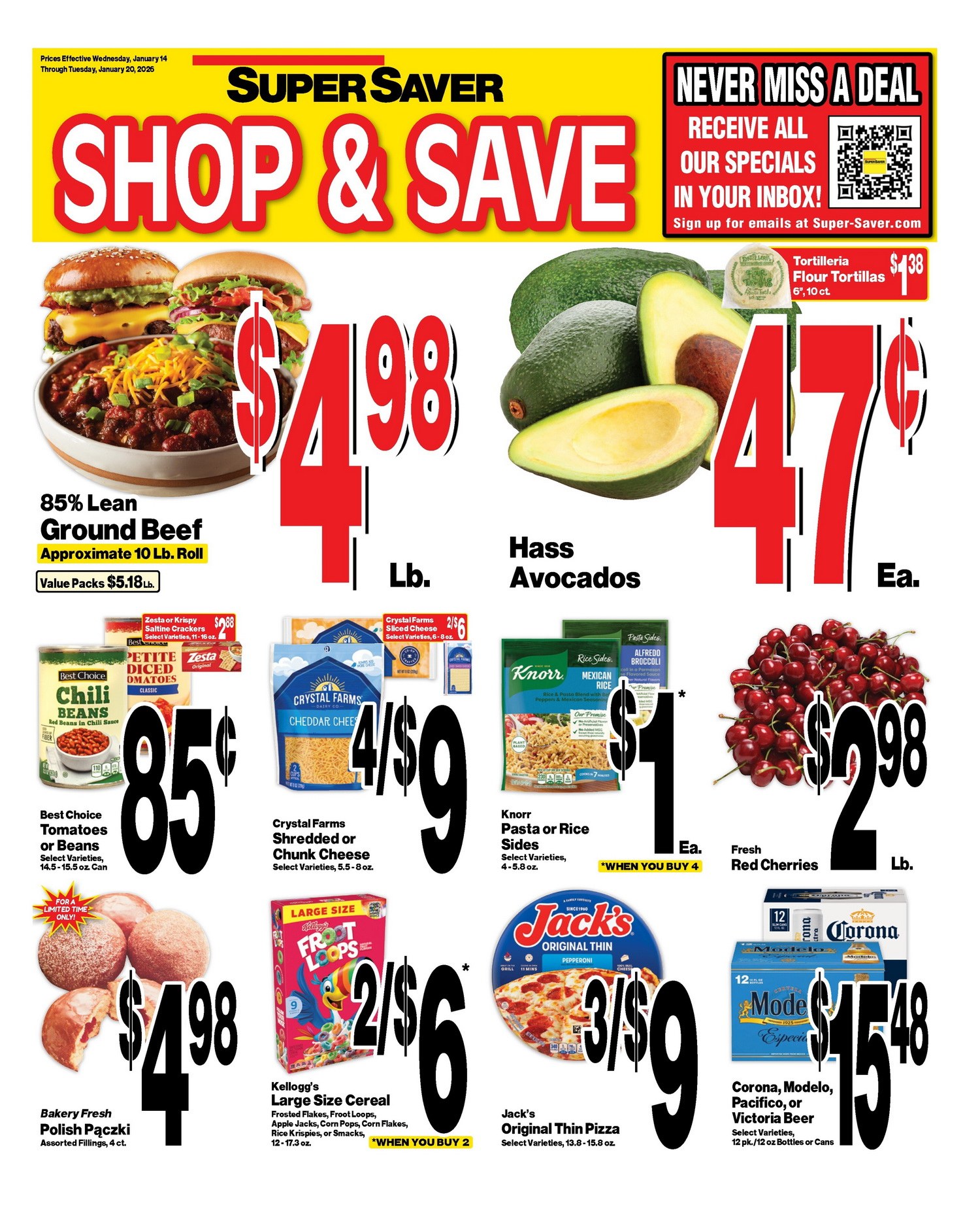 Super Saver Weekly Ad Jan 14 – Jan 20, 2026