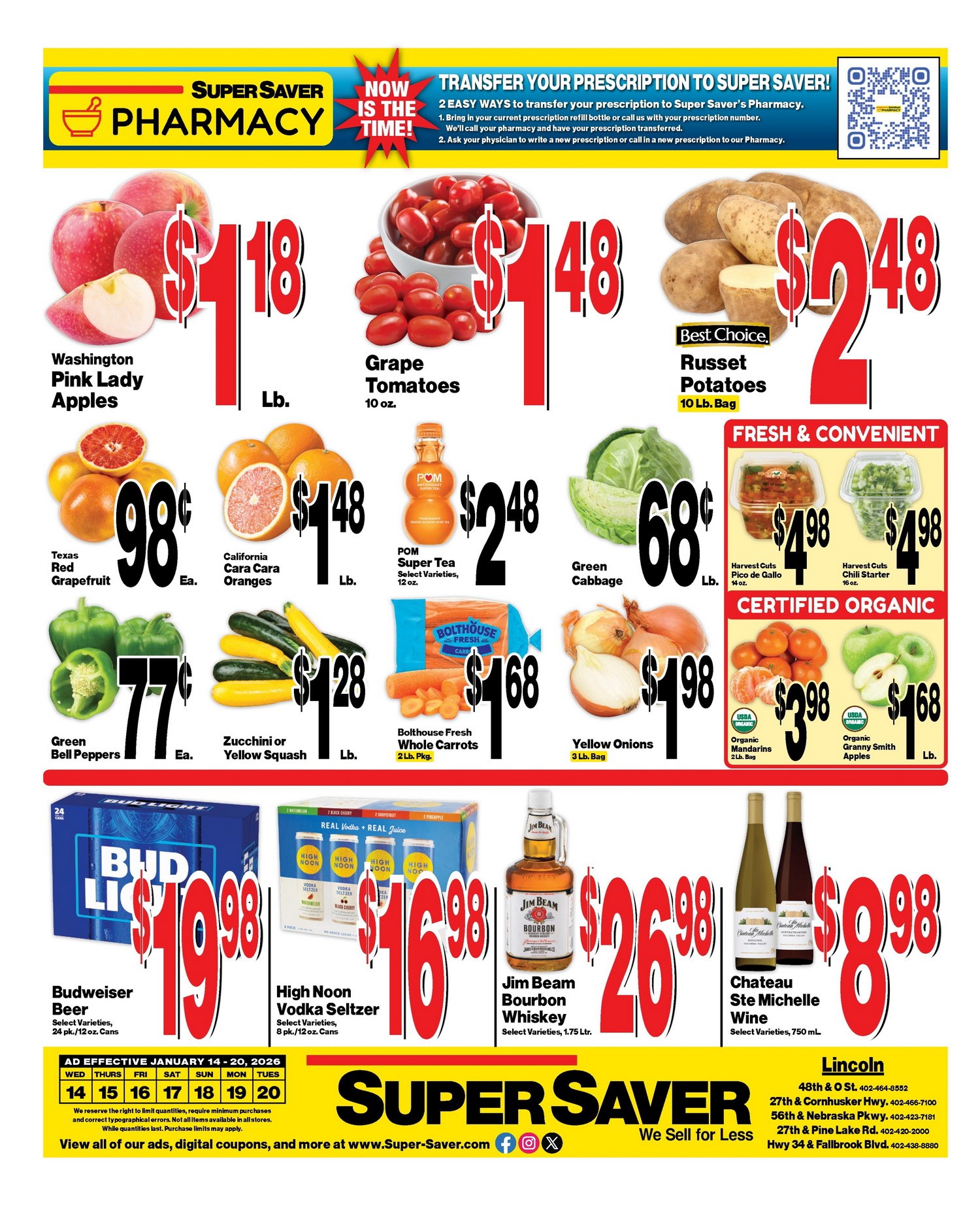 Super Saver Weekly Ad Jan 14 – Jan 20, 2026