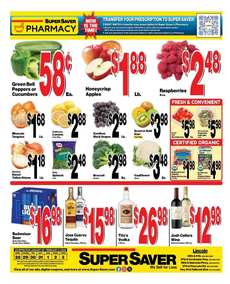 Super Saver Weekly Ad Jan 28 – Feb 03, 2026