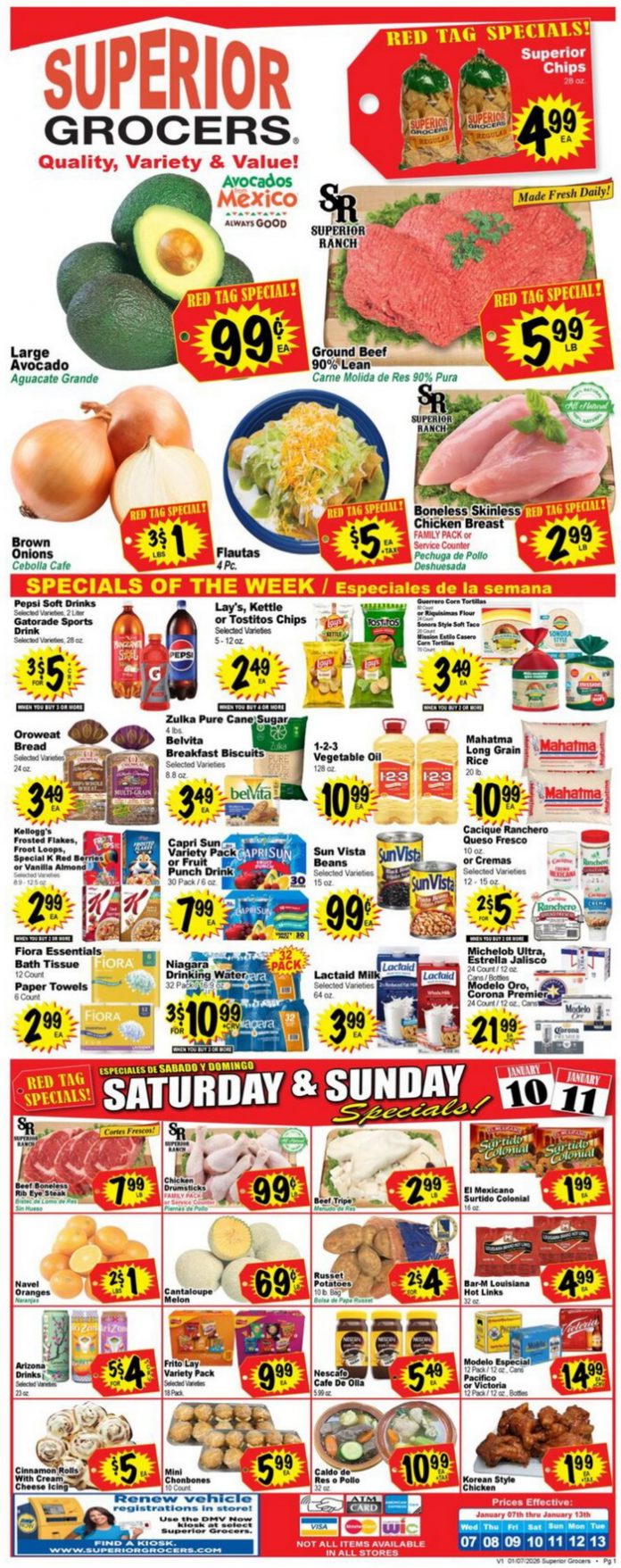 Superior Grocers Weekly Ad Jan 07 – Jan 13, 2026