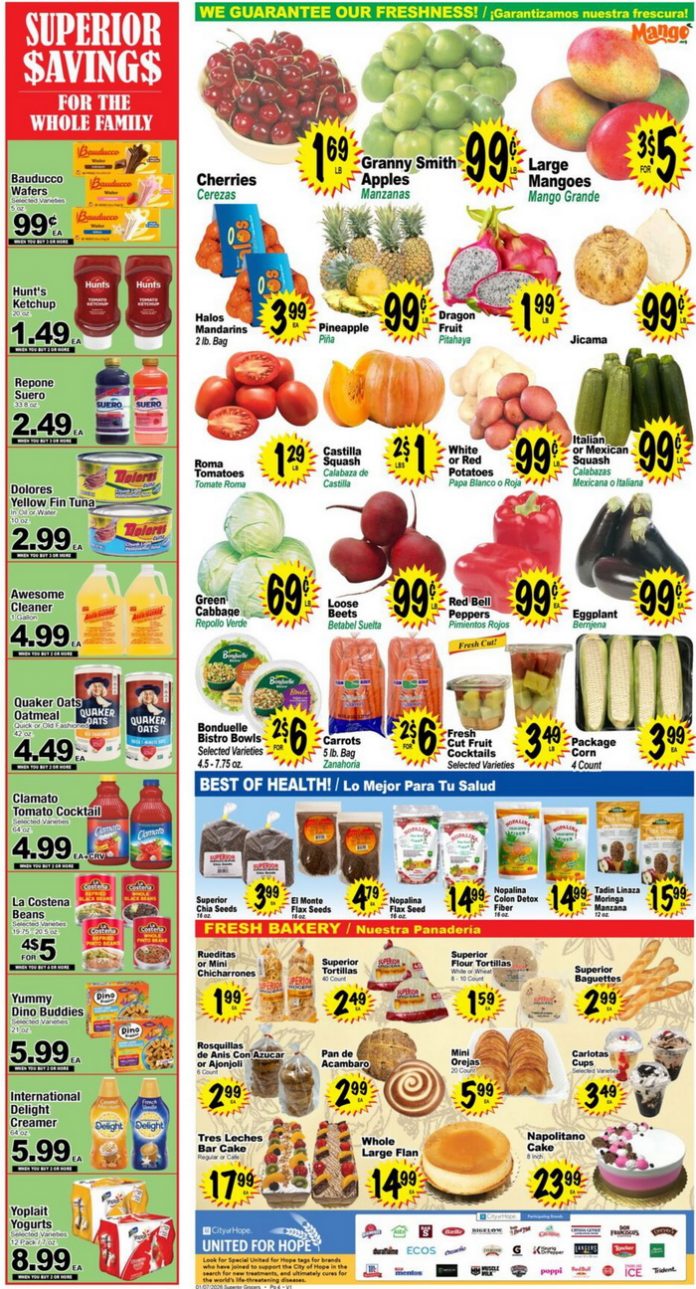 Superior Grocers Weekly Ad Jan 07 – Jan 13, 2026