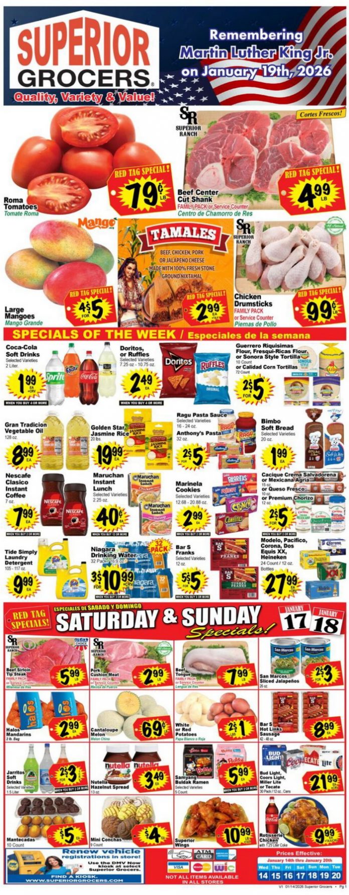 Superior Grocers Weekly Ad Jan 14 – Jan 20, 2026