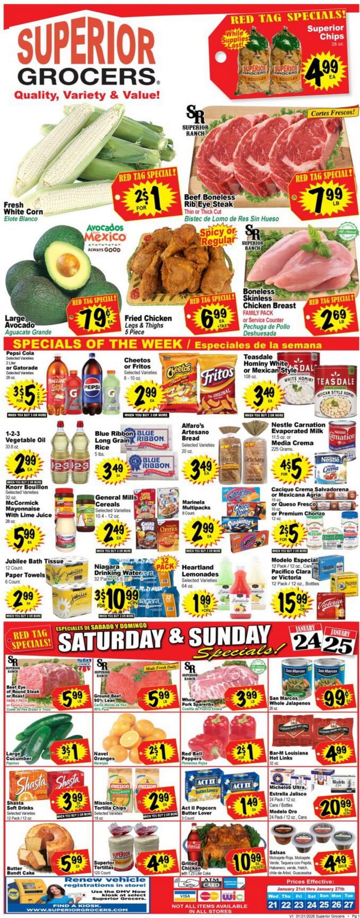 Superior Grocers Weekly Ad Jan 21 – Jan 27, 2026