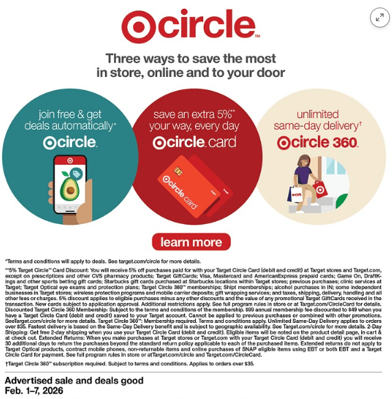 Target Weekly Ad Feb 01 – Feb 07, 2026