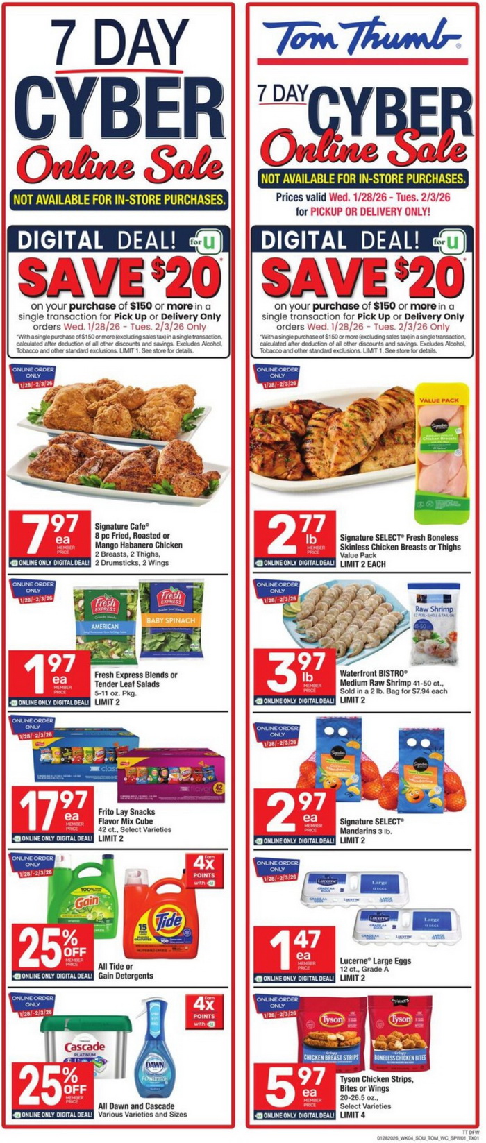Tom Thumb Weekly Ad Jan 28 – Feb 03, 2026